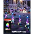 8 Pack Smart Christmas Pathway Lights Outdoor APP Control RGB DIY ...
