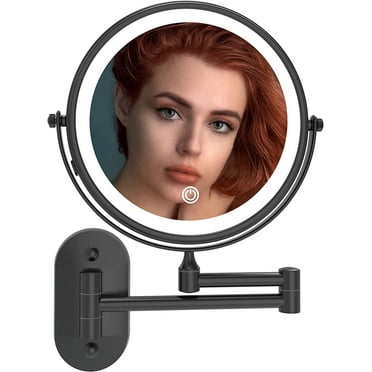 "simplehuman LED Sensor Makeup Mirror, 8"" Round, 10x, Touch-Control ...