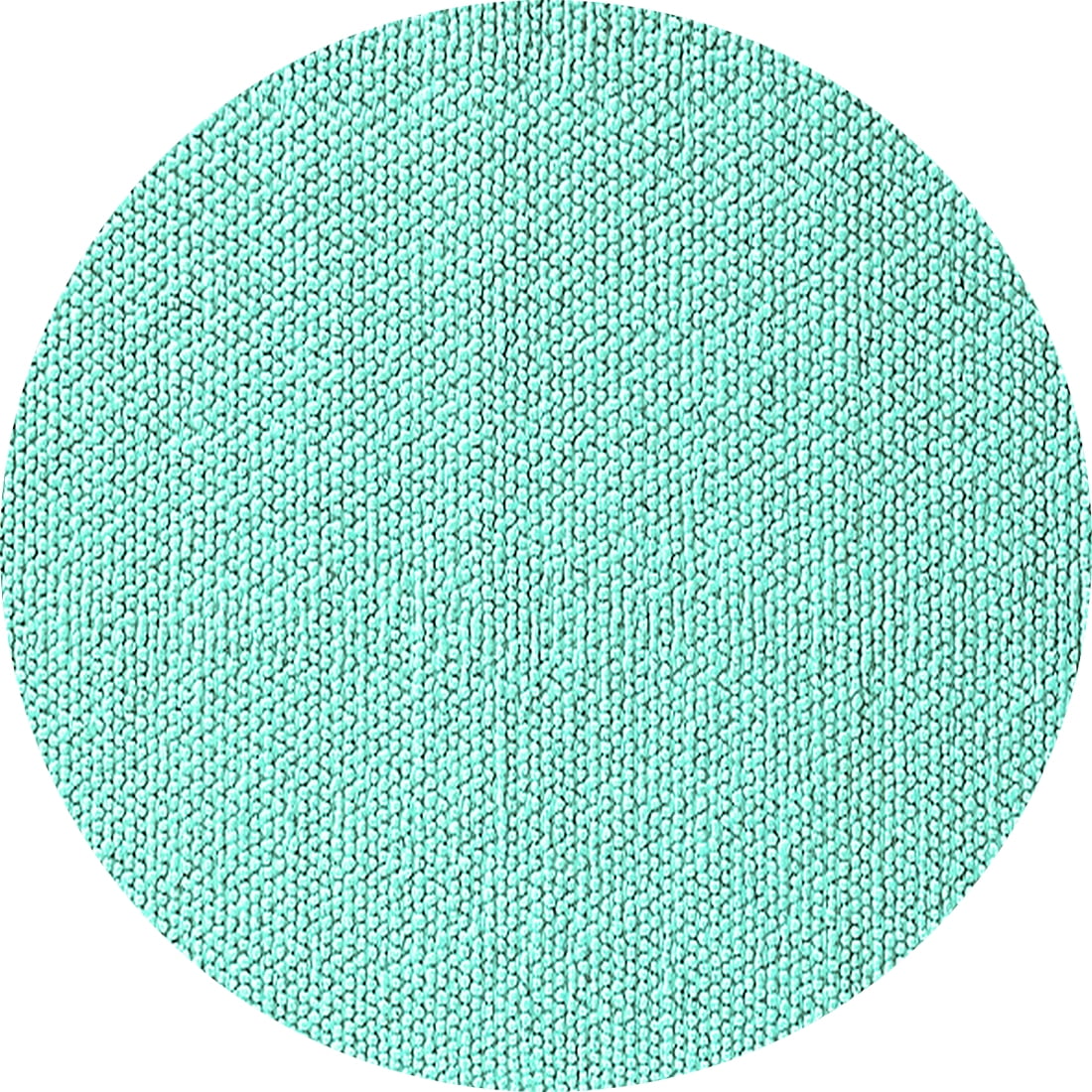 Ahgly Company Indoor Round Solid Turquoise Blue Modern Area Rugs, 7 ...