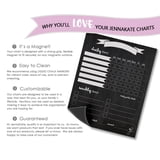 "JennaKate Magnetic Chore Chart for Kids - Reusable Family Fridge - 11 ...