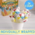 Sweetzo Beach Ball Lollipops, Blue Raspberry Suckers, Individually ...