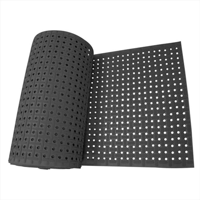 Paw-Grip 100 Percent Nitrile Non-Slip Rubber Mat - Black, 48 x 34 x 0. ...