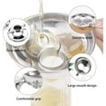 Holzlrgus Stainless Steel Canning Funnel Set, Wide Mouth for Mason Jars, Large Metal Cooking ...
