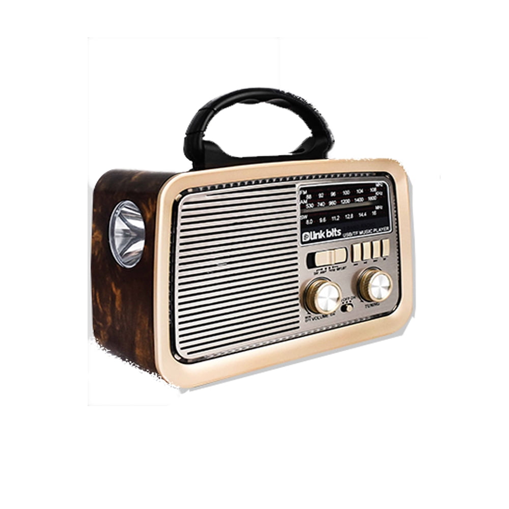 Bocina Bluetooth Portátil LINK BITS Radio AM/FM Recargable Lámpara de ...