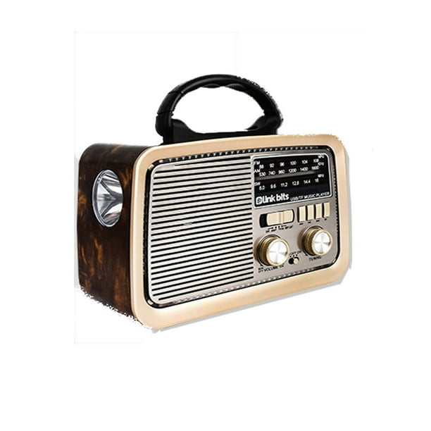 Bocina Bluetooth Portátil LINK BITS Radio AM/FM Recargable Lámpara de ...