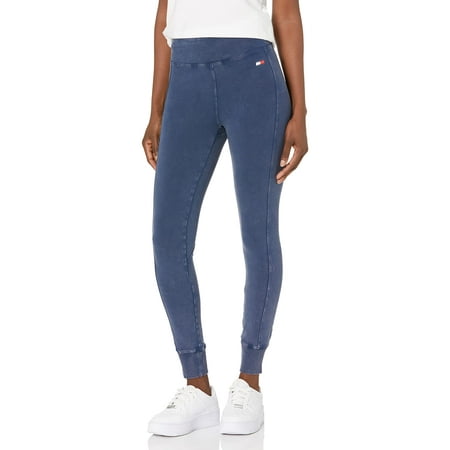 Tommy Hilfiger Women's High Rise Performance Legging, Washed Blue ...