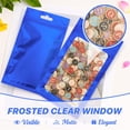 100 PCS Resealable Mylar Bags with Zip Top and Frosted Clear Window ...