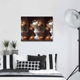 Abstract Pumpkin Canvas Print Wall Art Fall Orange Leaf Retro Idyllic ...