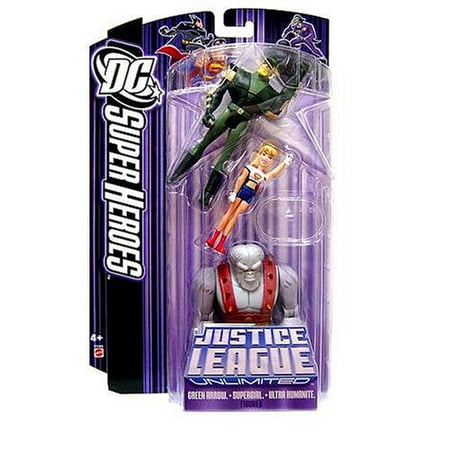 DC Super Heroes Justice League Unlimited Action Figure 3-Pack with ...