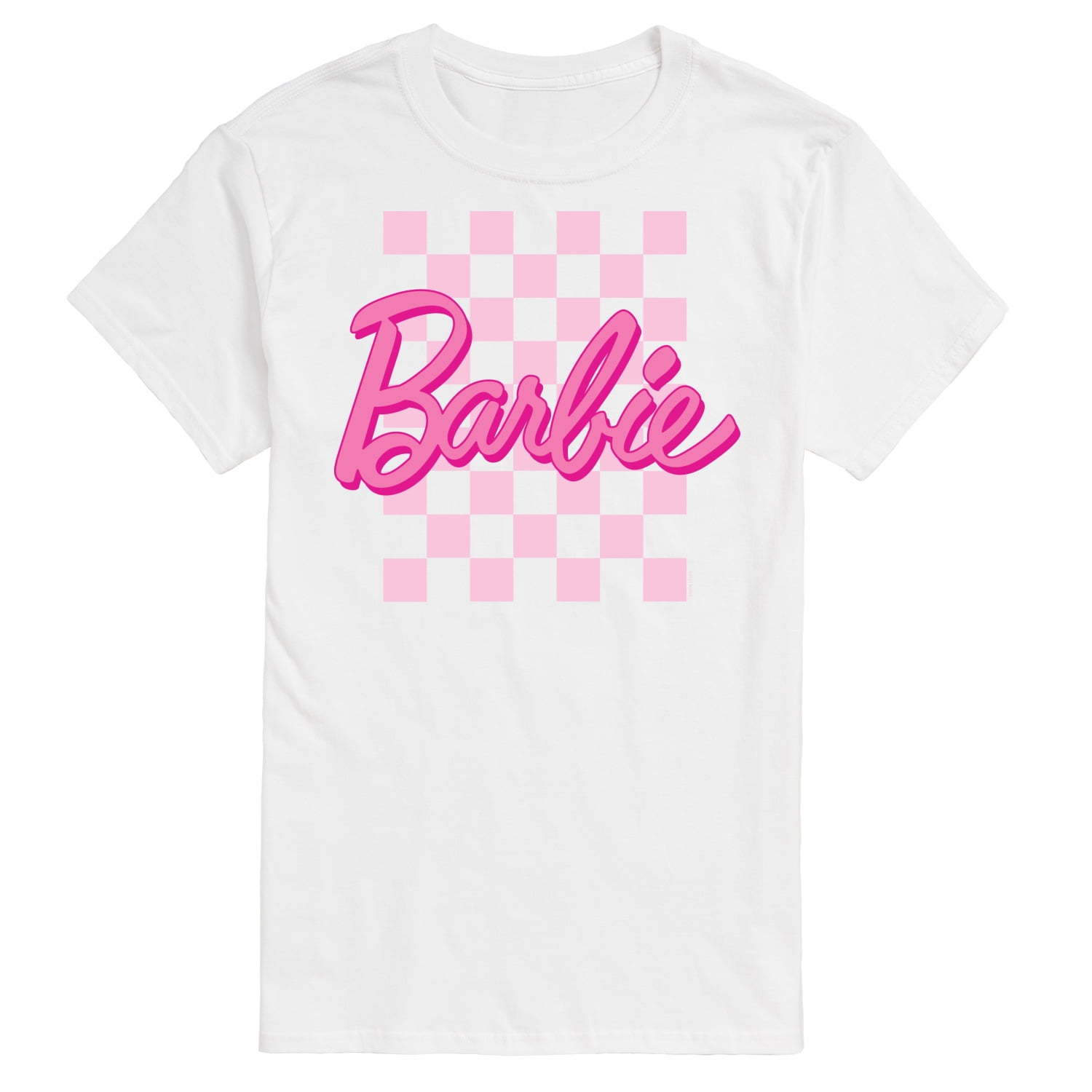 Barbie - Checkered Logo - Men's Short Sleeve Graphic T-Shirt - Walmart.com