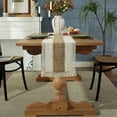 Coloody Farmhouse Table Runner Natural Burlap Table Runner Handmade ...