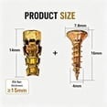 30/60/90Pcs Hinge Repair Screw & Expansion Anchor, 6x14mm Short ...