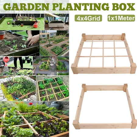4X4 DIY Grow Grid Outdoor Roof Elevated Vegetable Box Garden Flower ...