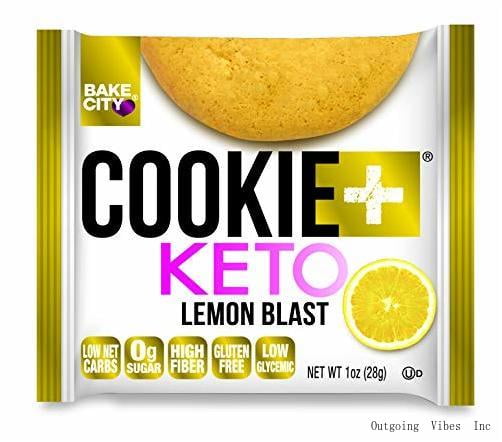cookie plus keto | 1oz lemon blast cookies (12 pack), gluten free, 0g ...