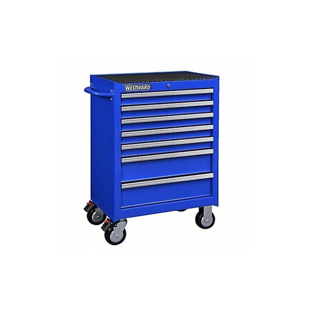 Westward Rolling Tool Cabinet, Blue,Heavy Duty 32H890 - Walmart.com
