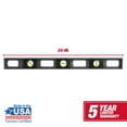Hyper Tough 24 inch Level with plumb, square and 45 degree measurement ...