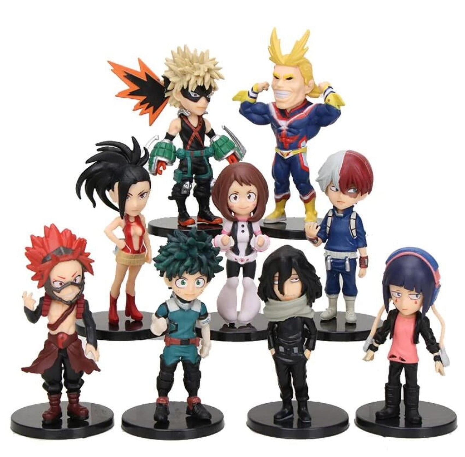 Kevche 9 Piezas My Hero Academia Figura Juguete Midoriya Izuku Figura Decoración De Escritorio