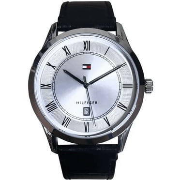 Tommy Hilfiger Men's 1710294 White Leather Analog Quartz Fashion Watch ...