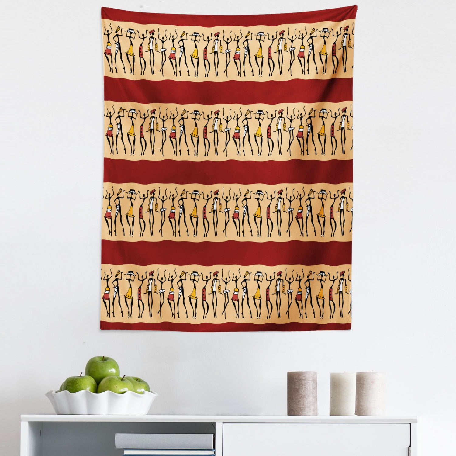 African Tapestry, Native Indigenous People Different Poses Culture ...