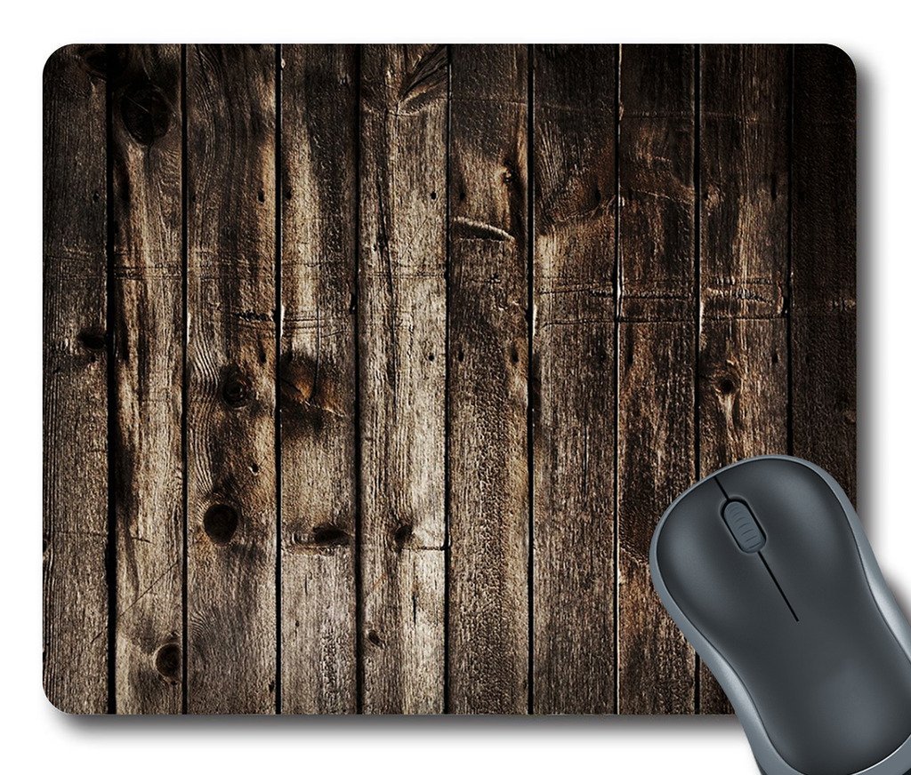 GCKG Rustic Old Barn Wood Mouse Pad Personalized Unique Rectangle ...