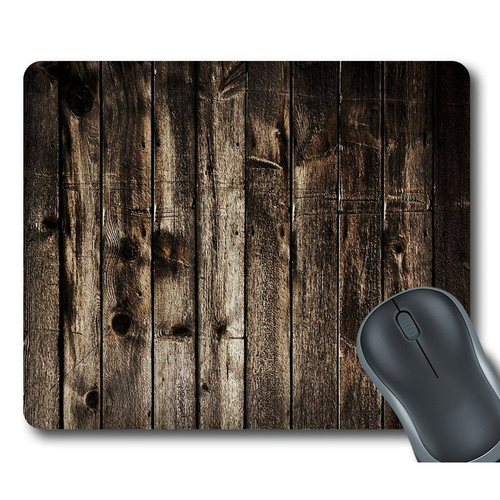 GCKG Rustic Old Barn Wood Mouse Pad Personalized Unique Rectangle ...