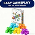 Scrambled Dice Word Game for 1-5 Players, Fast-Paced Brain Exercise ...