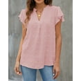 Fantaslook Trendy Women's V Neck Ruffle Sleeve Summer Blouses, Casual ...