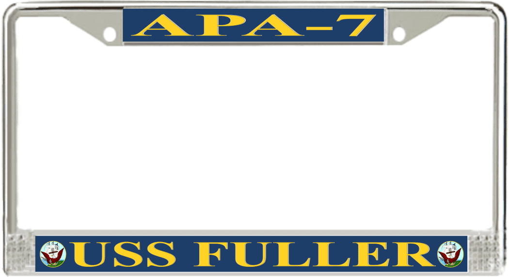 USS Fuller APA-7 License Plate Frame - Walmart.com