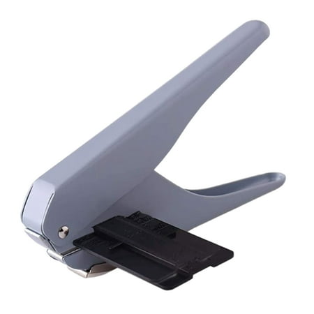metal single handheld hole paper punch puncher tag clothing tag Gray ...