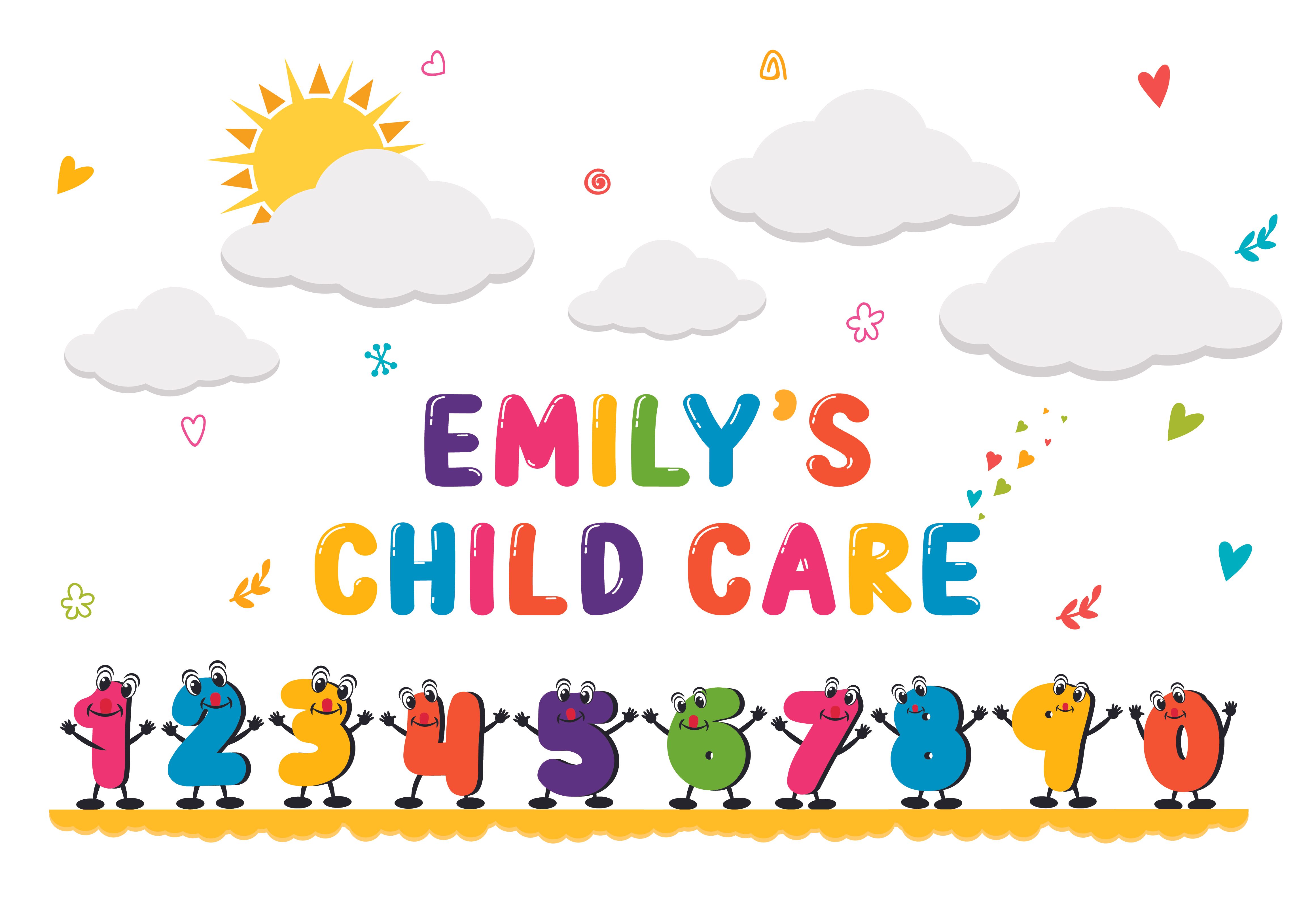 DAYCARE - Vinyl Educational Art Decor Multicolored Numbers Odd And Even ...