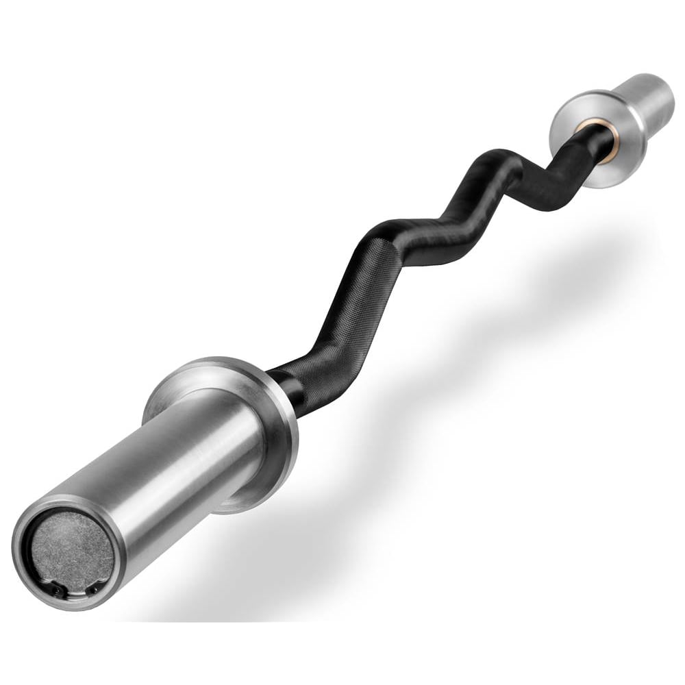 Commercial Olympic Ez Curl Bar In Black