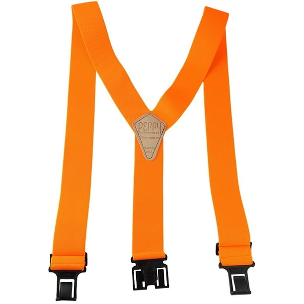 Perry Products SN200 Men's Clip-On 2-in Suspenders - Orange, Tall ...