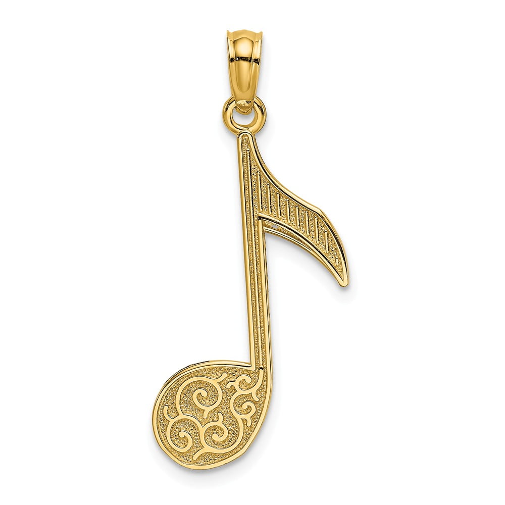 FB Jewels 14k Music Note Pendant - Walmart.com