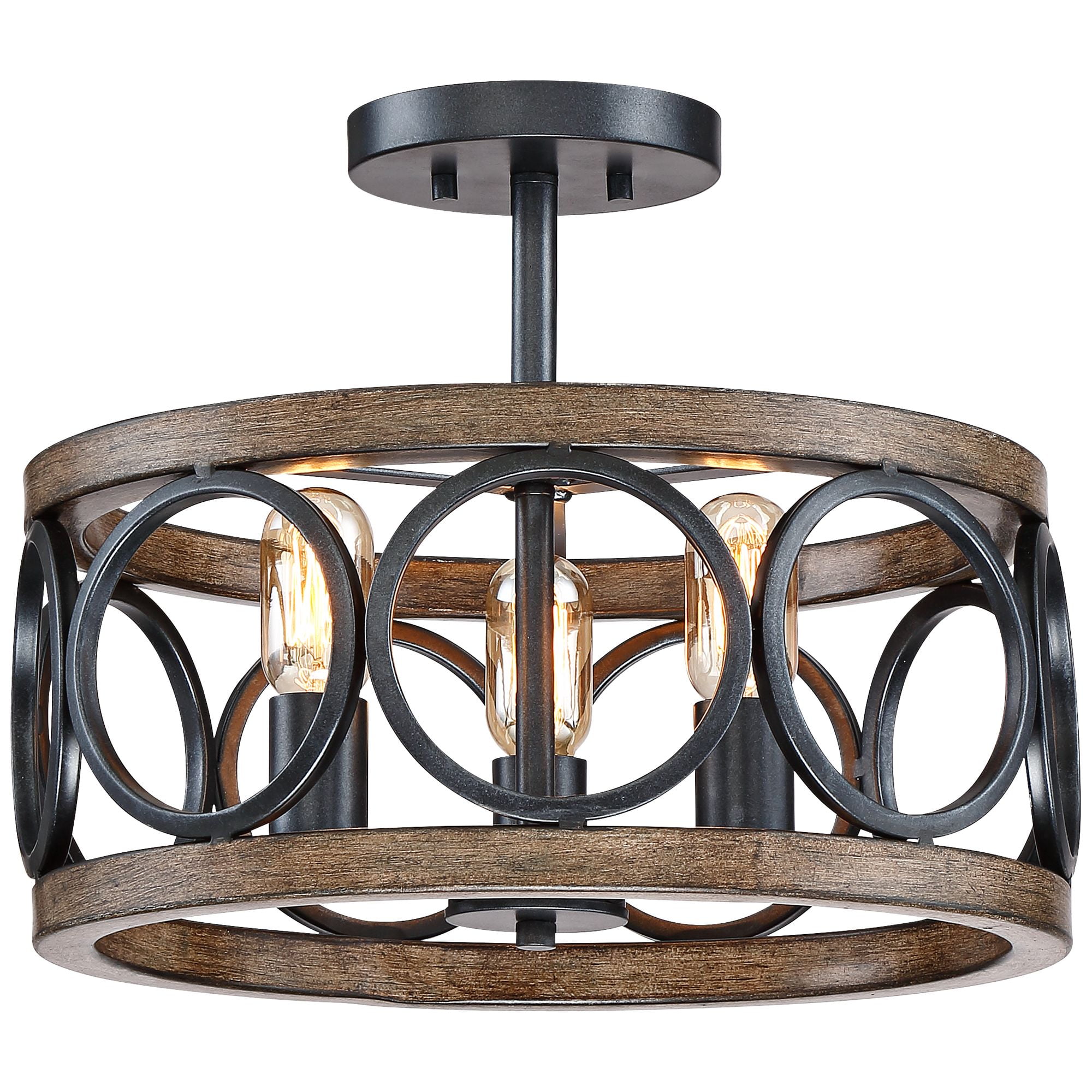 Franklin Iron Works Rustic Farmhouse Ceiling Lights | Shelly Lighting