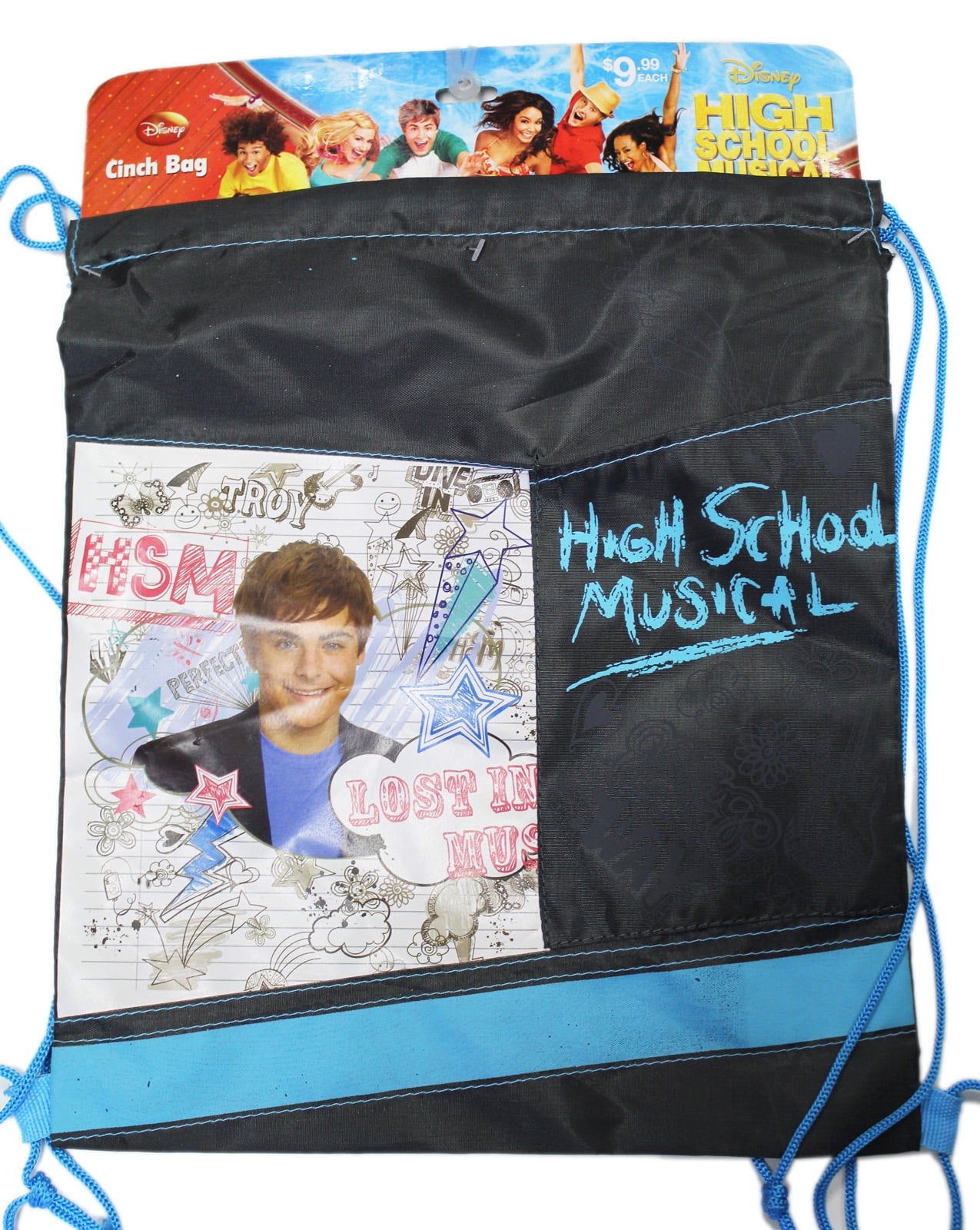 Disney's High School Musical Lost in the Music Gray/Blue Drawstring ...