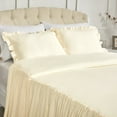 Mellanni Soft Coverlet Queen Size Bedspread Set 3 Piece Ivory With 30