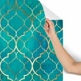 MuralsPrint Peel and Stick Green Moroccan Removable Wallpaper, Peel and ...