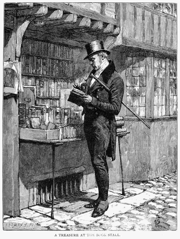 Book Stall 19Th Century N A Treasure At The Book Stall Wood book-stall-19th-century-n-a-treasure-at-the-book-stall-wood