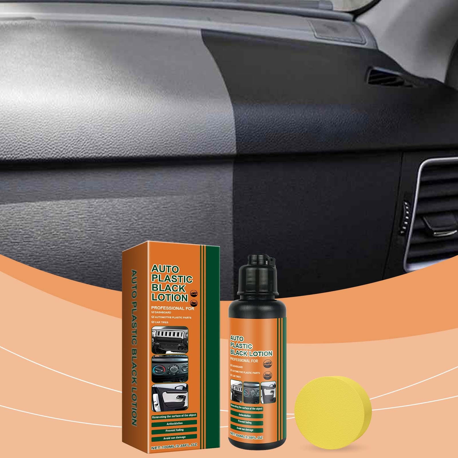 Pasta de Plástico Negro Xihbxyly para coche Acondicionador 100ml ...