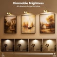 3Pcs Battery Operated Picture Light, Magnetic Led Painting Light with ...