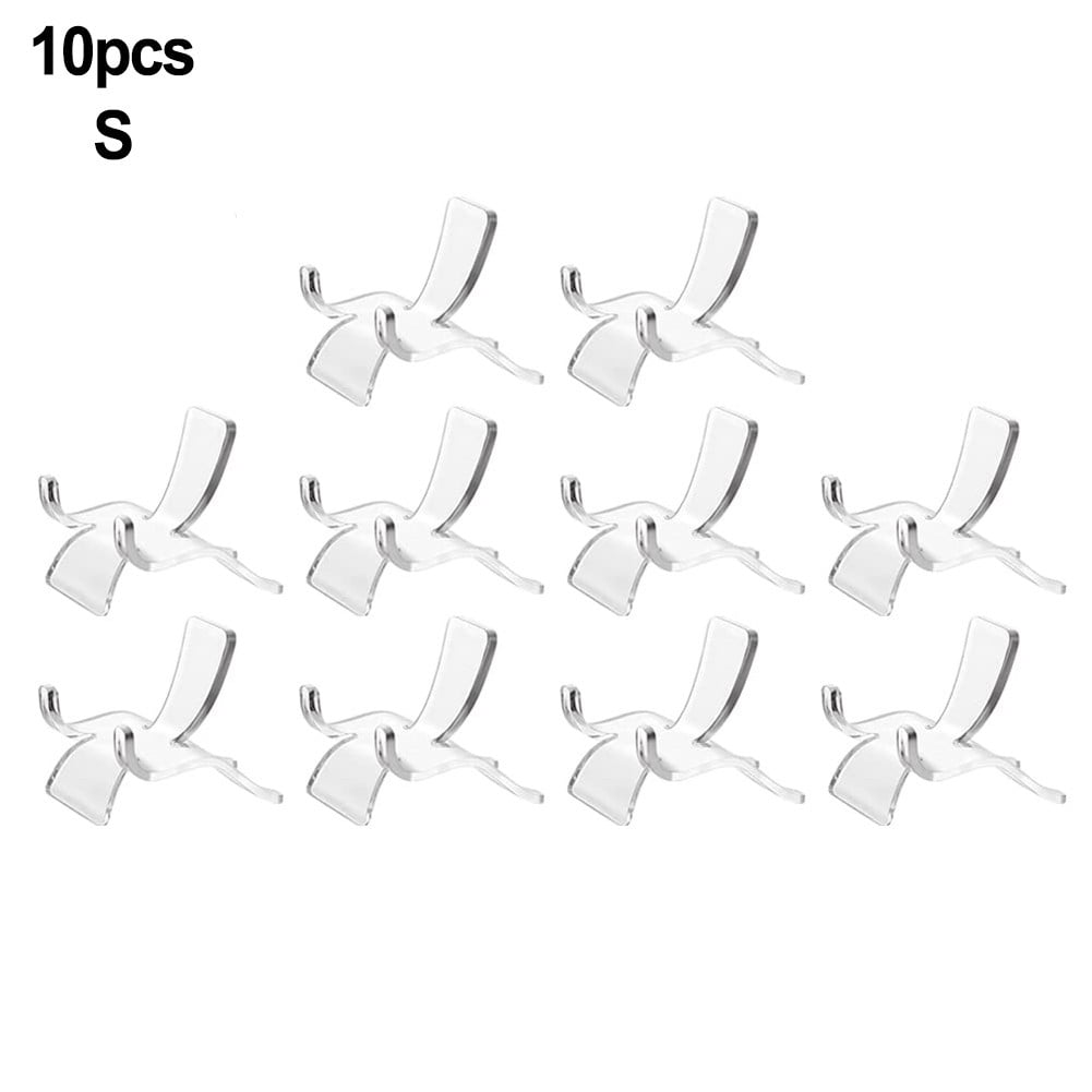10Pcs Acrylic Triangle Display Holder - Clear Plastic Display Easel ...