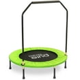 Pure Fun 40-Inch Exercise Trampoline, with Handrail, Green - Walmart.com