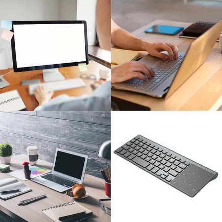 Thin 2.4Ghz Usb Wireless Mini Keyboard With Number Touchpad Numeric Keypad | Walmart Canada