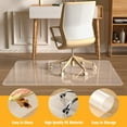 Hriiiiya Plastic Chair Mat for Hardwood Floor,36"x48" Office Chair Mat ...