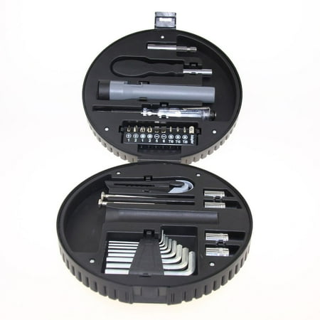 YellowDell 29 Pcs Home Tire-shaped Tool Set Toolbox Hardware Hand Tools ...