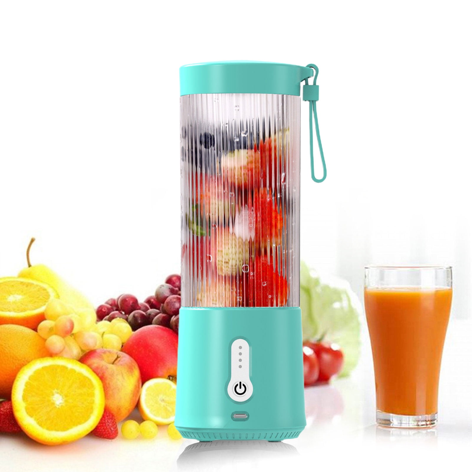 Washranp Electric Orange Juice Squeezer,Portable Food Grade 6Blades USB ...