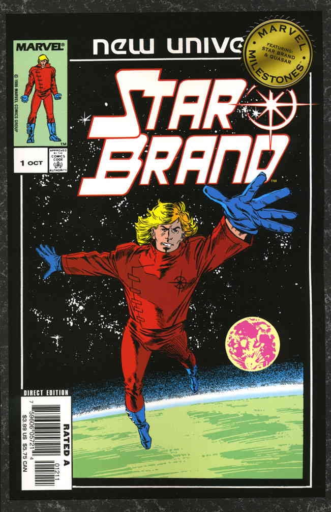 Marvel Milestones: Star Brand And Quasar #1 VF ; Marvel Comic Book ...