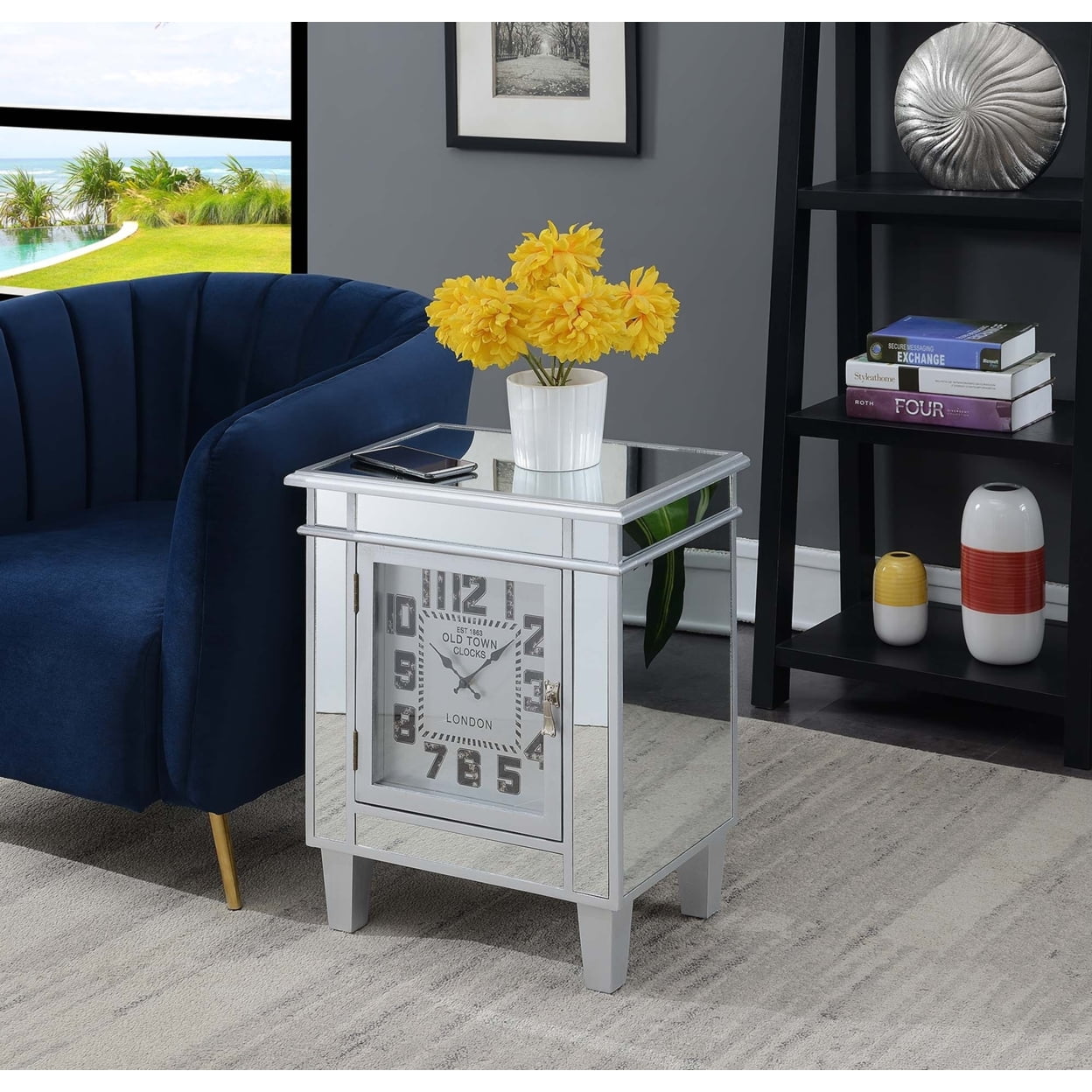 Gold Coast Clock End Table - Walmart.com