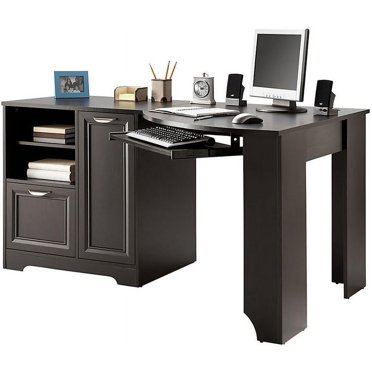 "Realspace® Magellan Performance L-Shape Desk, 71""W, Espresso, Cable ...