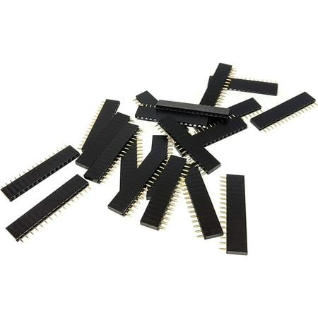 Female Header 2.54mm Pitch Straight (1 X 16 Pin, 20 Pieces) | Walmart ...